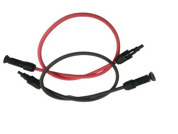 Pairs Red+Black of 6AWG Solar PV cable PC with male and female ...