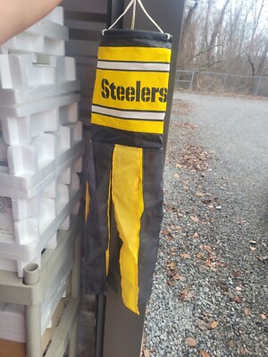 Pittsburgh Steelers windsock black & gold hanging flying | eBay