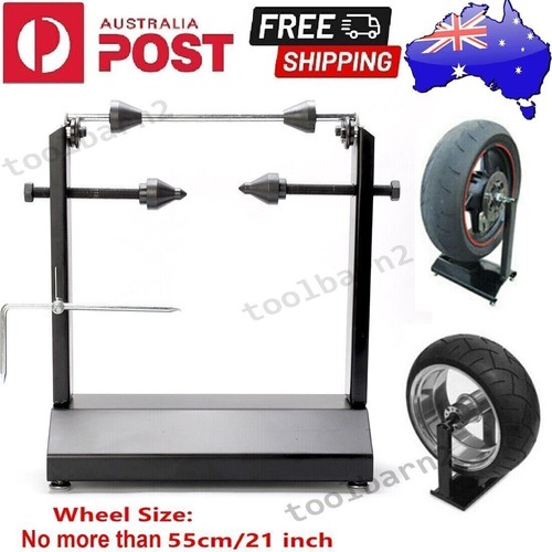 AU Motorcycle Wheel Balancer Bike Rim Tire Balancing Spin Static Truing ...