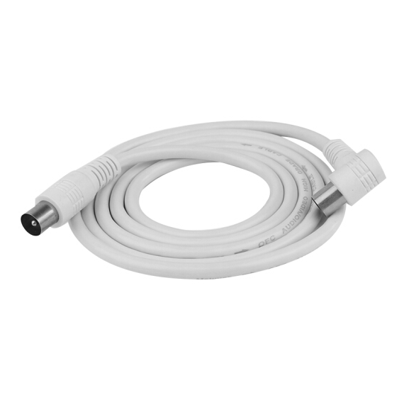 Right Angle TV Antenna Cable Flylead Cord Aerial Coax Male PAL Lead 1m ...