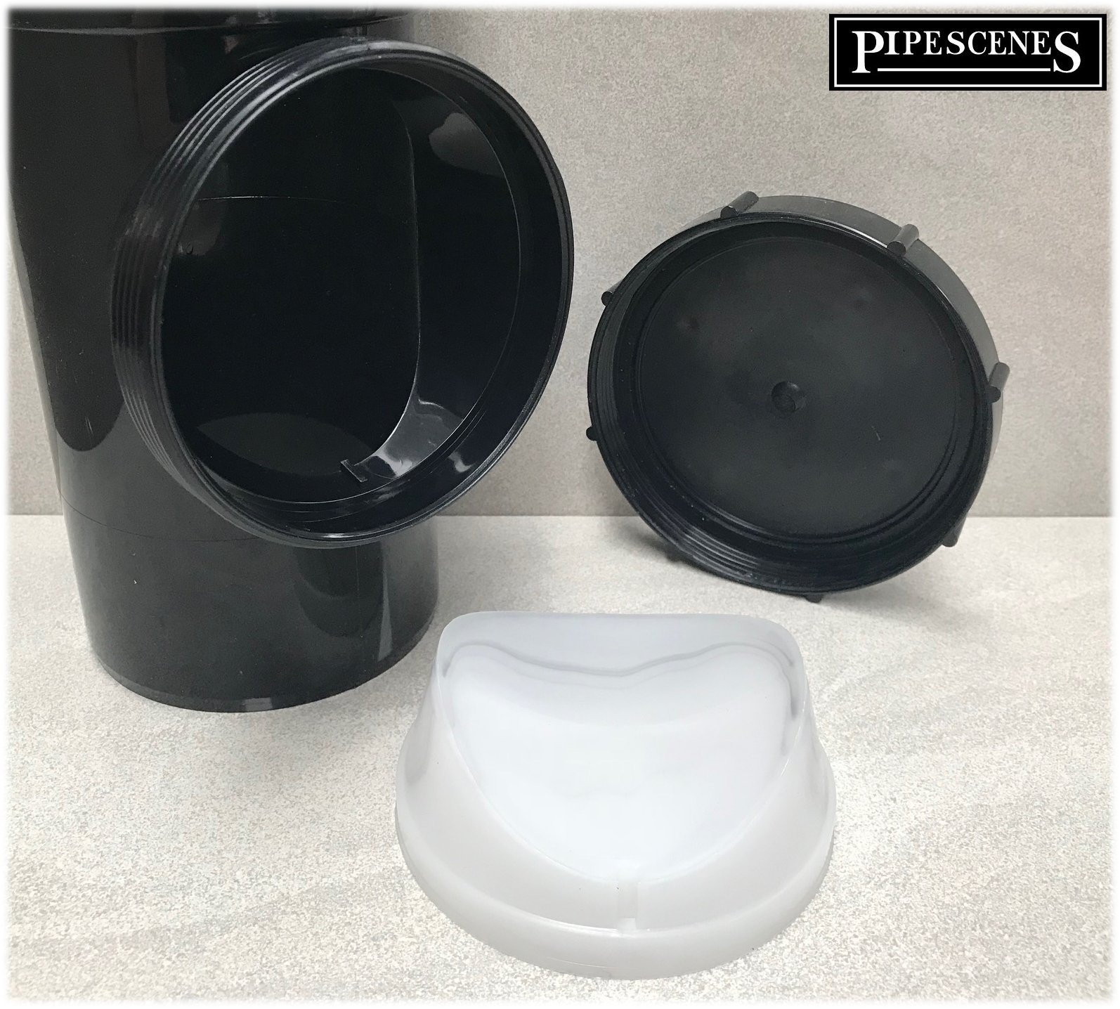 Soil Pipe Access Rodding Point Inspection Eye 110mm Black Single Socket ...