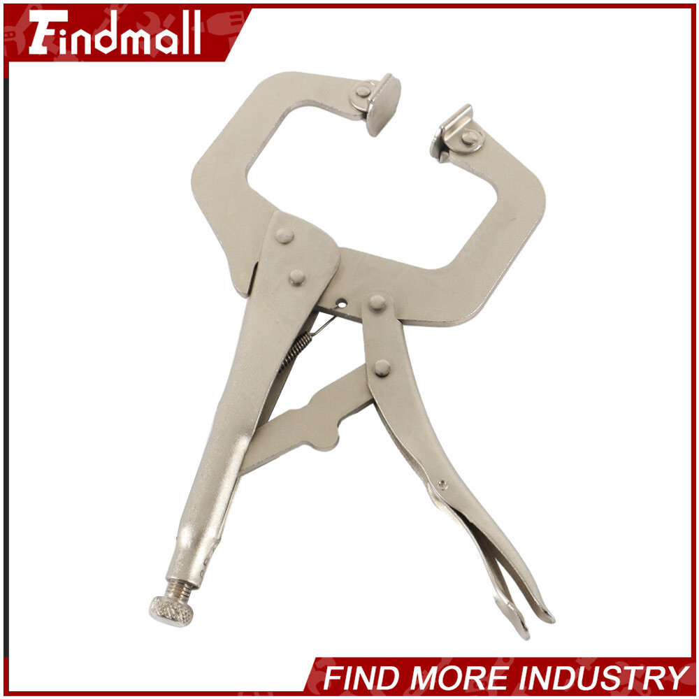 Findmall 5 Pack 11" Locking C-Clamp Adjustable Pliers Grip With Swivel ...