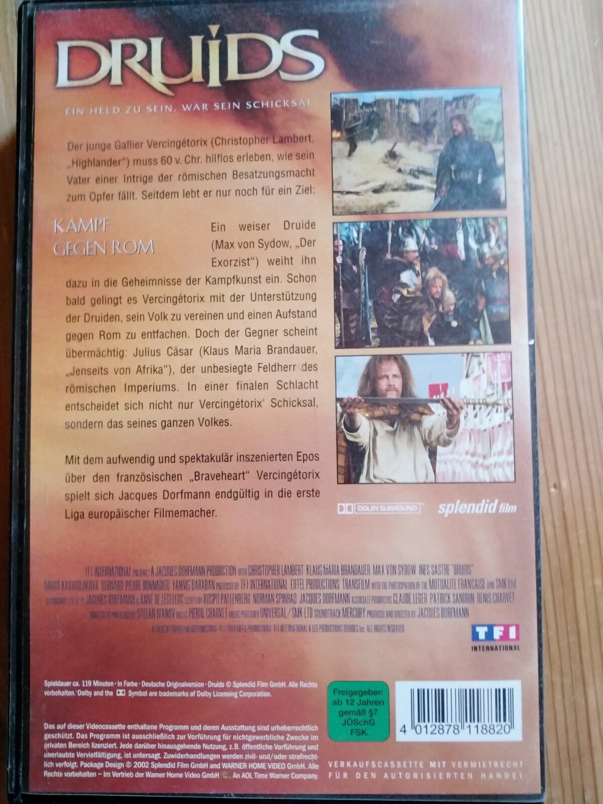 VHS RARITÄT: DRUIDS - DER LETZTE KAMPF GEGEN ROM (2001) mit Christopher Lambert | eBay.de