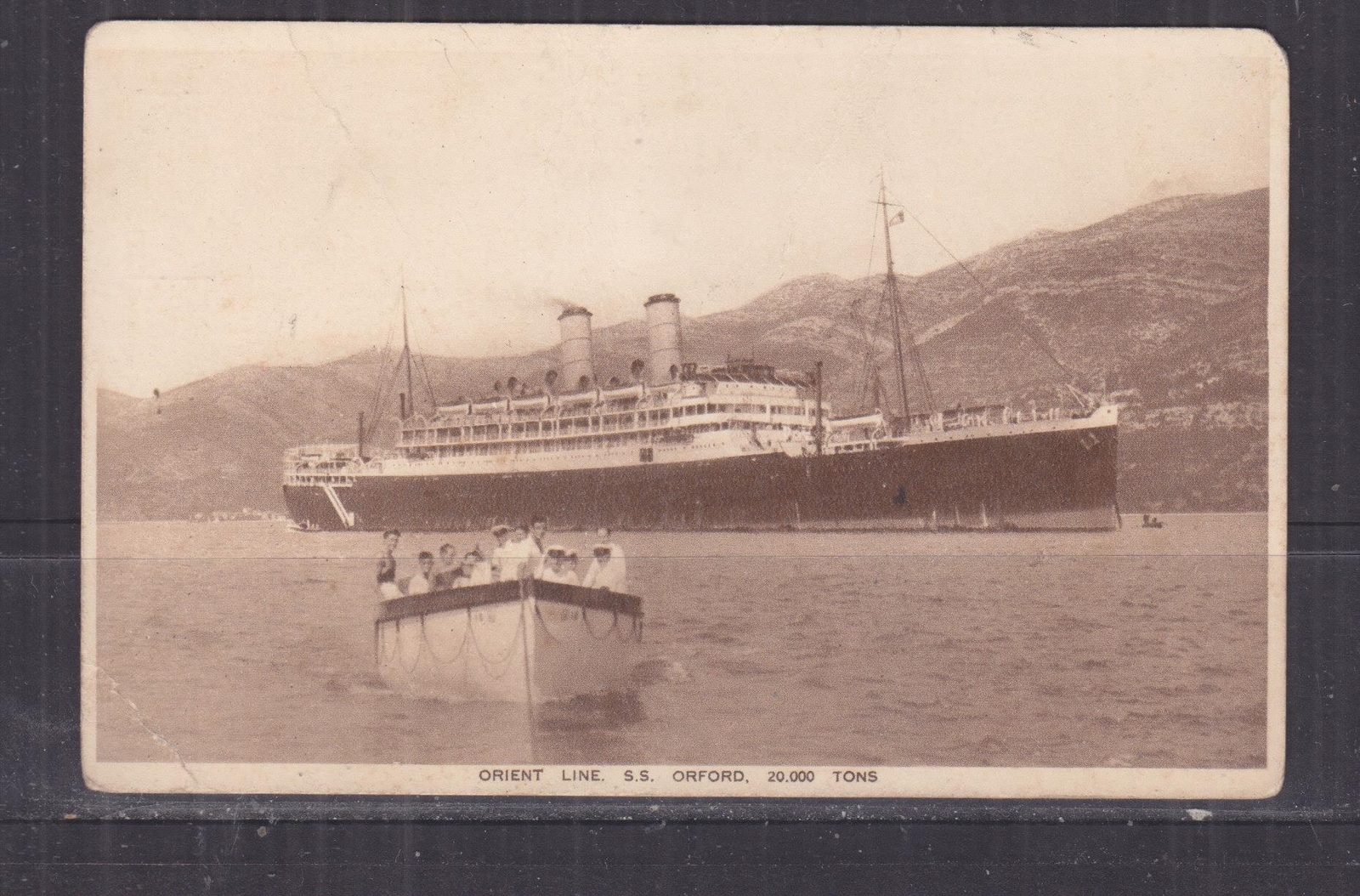 GREAT BRITAIN, SS ORFORD, ORIENT LINE, c1938 ppc., unused. | eBay