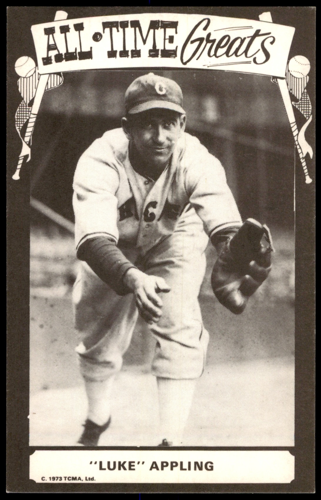 1973 TCMA ALL-TIME GREATS POSTCARDS - LUKE APPLING - CHICAGO WHITE SOX ...