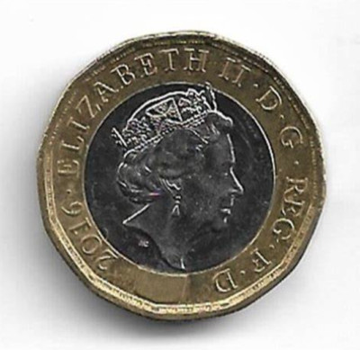 Rare Royal Mint Error 1 One Pound Coin 2016 double struck on obverse ...