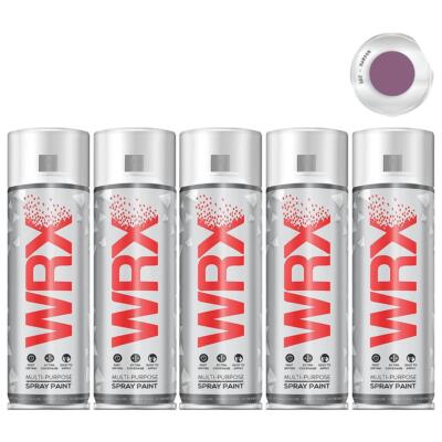 5X WRX Flat Maroon 322 Multi Purpose Aerosol Spray Paint Solvent Based ...