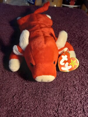 Snort The Red Bull 1995 TY Beanie Original Baby - RARE RETIRED | eBay
