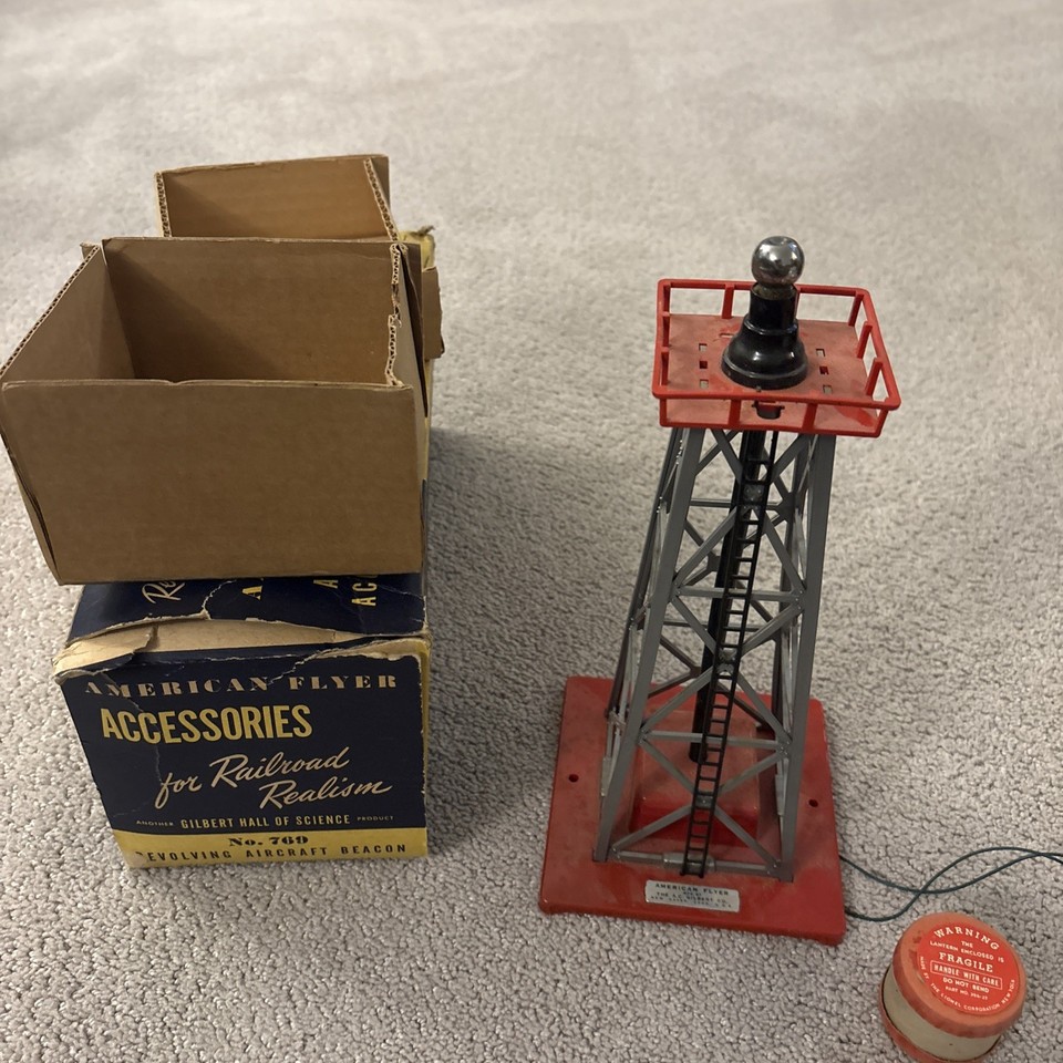 American Flyer 769 Revolving Aircraft Beacon - AC Gilbert AF W/Box | eBay
