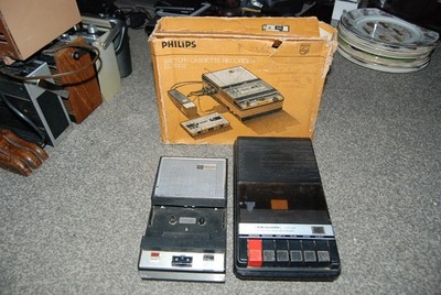 PHILIPS PORTABLE CASSETTE TAPE RECORDER Vintage 1967? Model EL3302 ...