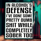 Funny Metal Drinking Sign, Pub Home Bar Man Cave Garage Shed Drunk Beer ...