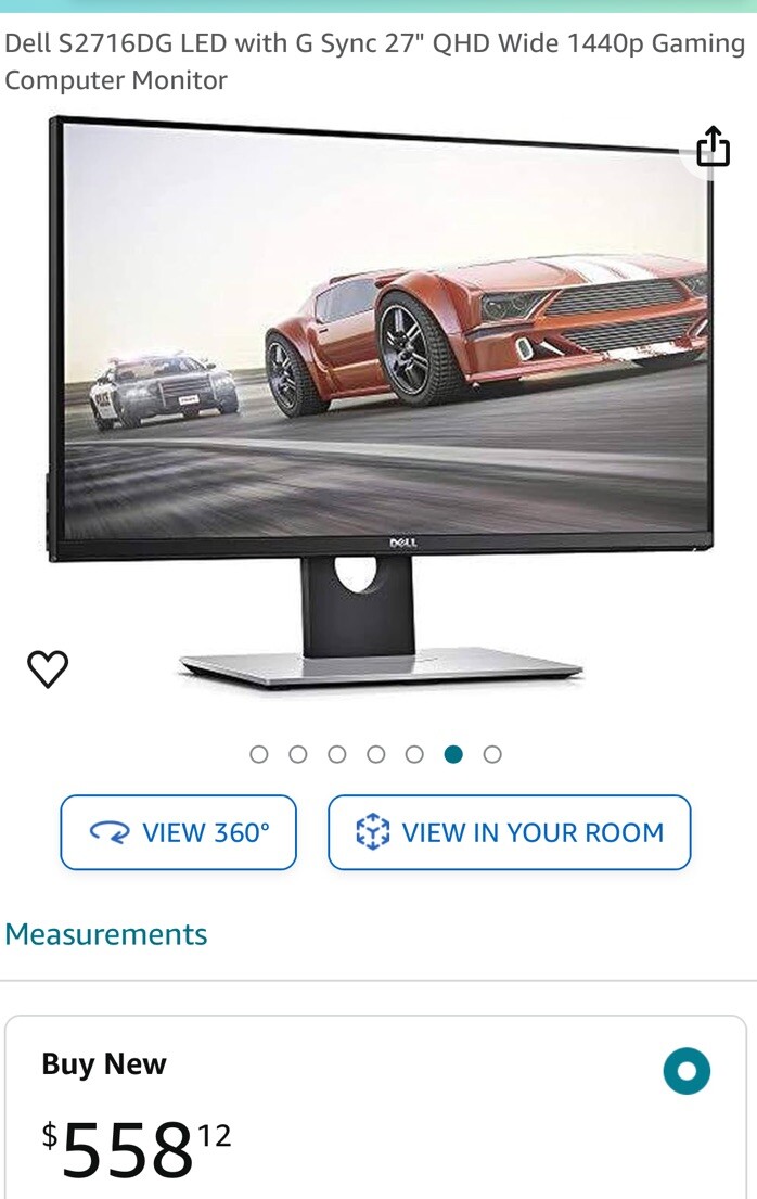 Dell S Series S2716DG 27 inch Widescreen LCD Monitor for sale online | eBay