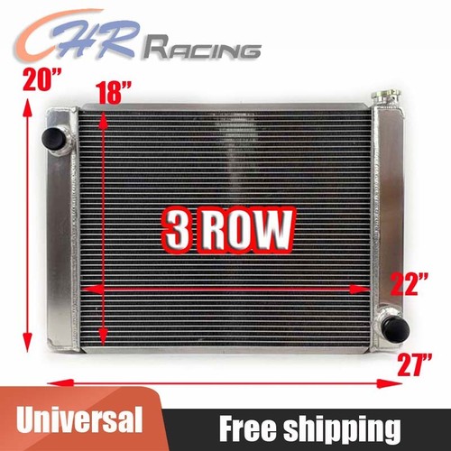 3 Row 27"×19" Size Universal Crossflow for Chevy Config MT Aluminum ...