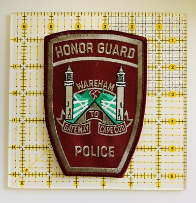 Wareham MASSACHUSETTS Police Honor Guard PATCH MA Iron On | eBay