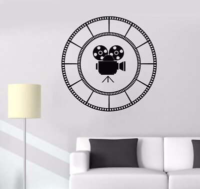 Vinyl Wall Decal Film Cinema Room Camera Movie Lover Stickers (525ig ...