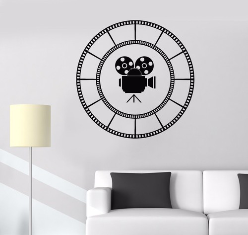 Vinyl Wall Decal Film Cinema Room Camera Movie Lover Stickers (525ig ...