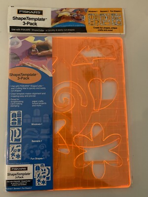 Fiskars Shape Template 3-Pack Windows, Banners and Fun Shapes ...