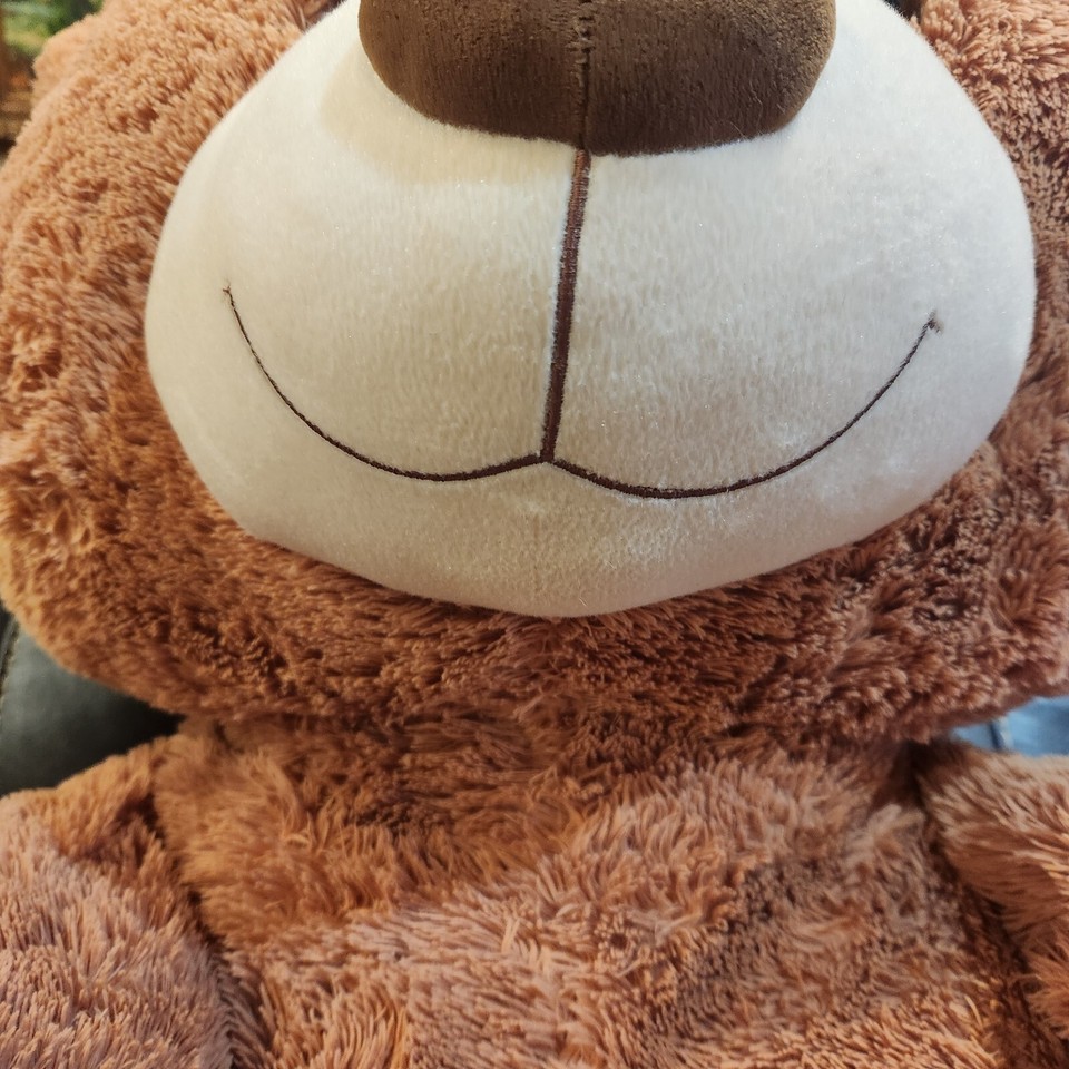 Hugfun International Stuffed Plush Teddy Bear Brown GIANT Stuffed ...