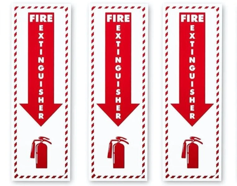 Fire Extinguisher Arrow Sign