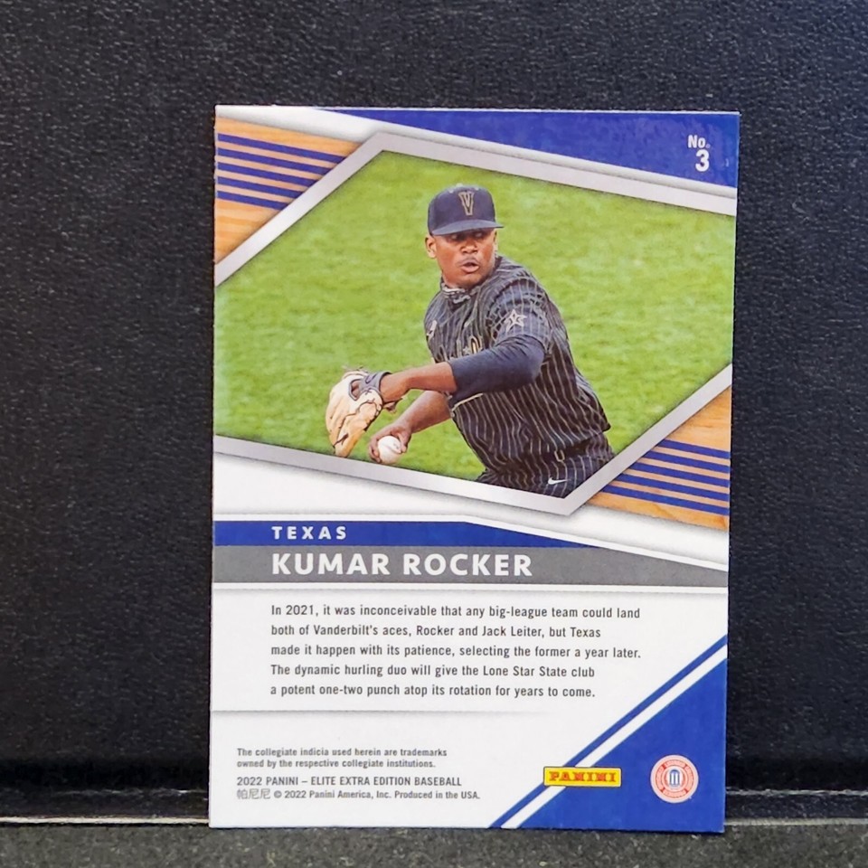 2022 Panini Elite Extra Edition Base - Kumar Rocker | eBay