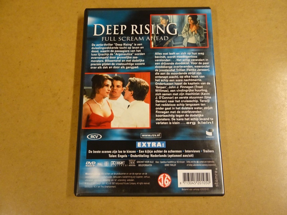 DVD / DEEP RISING - FULL SCREAM AHEAD ( TREAT WILLIAMS, FAMKE JANSSEN ) | eBay