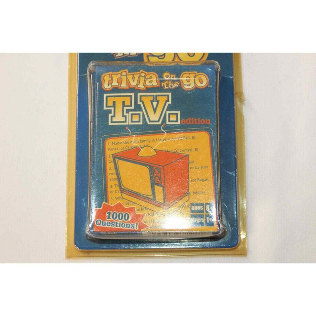 Fundex Trivia on The Go T.v. Edition 1000 Questions 50 Cards Deck 8 for ...