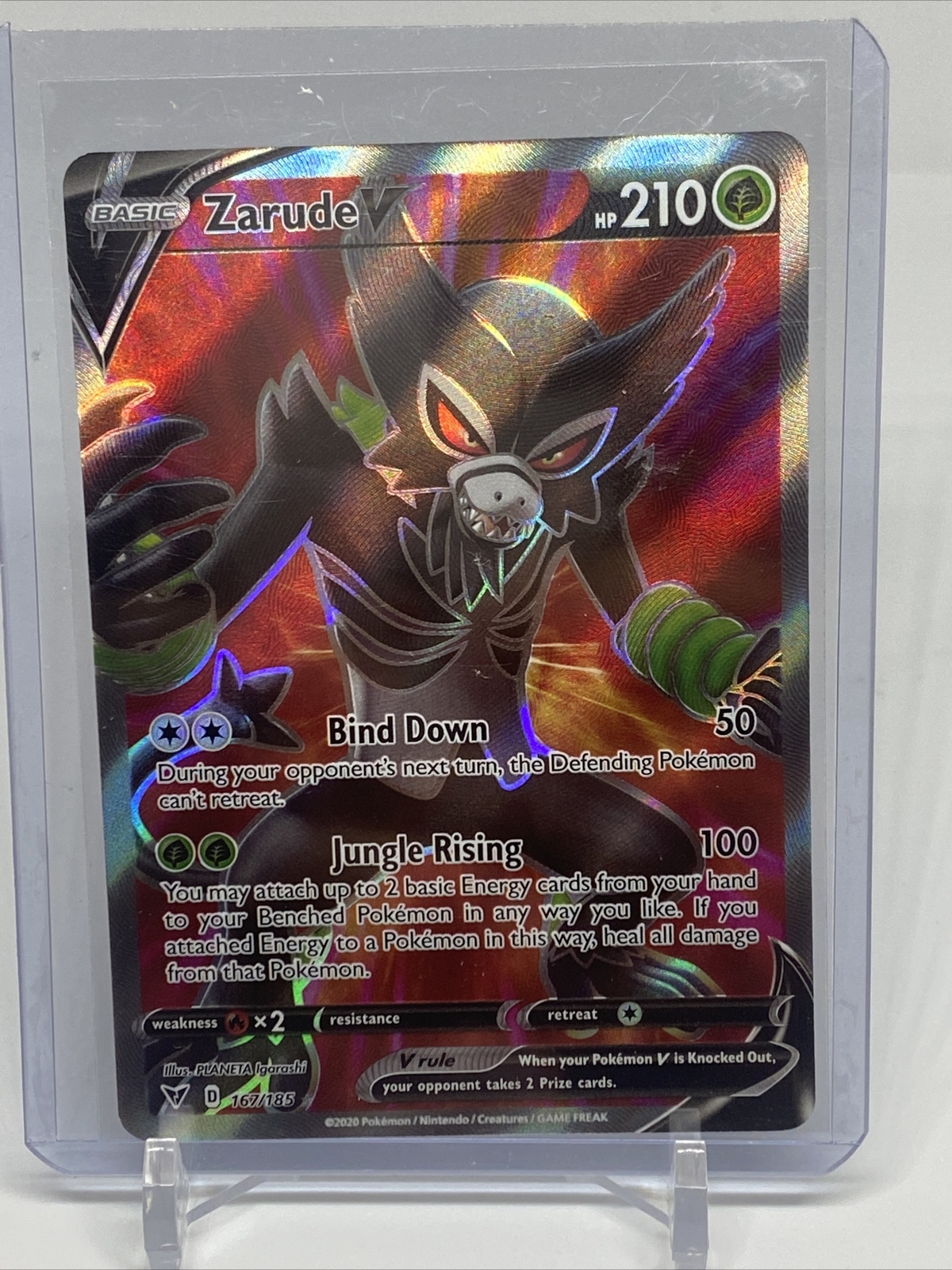 Zarude V 167/185 Vivid Voltage Full Art Ultra Rare Pokémon TCG Near ...