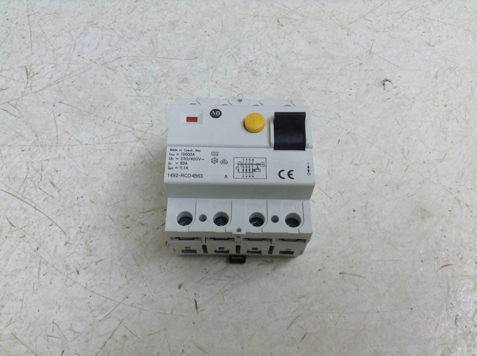 Allen Bradley 1492-RCD4B63 4 Pole 63 Amp RCD Interrupter 1492RCD4B63 | eBay
