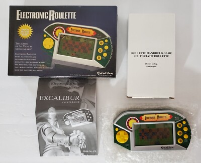 NEW Excalibur Electronic Roulette Handheld Game w/ Box and Manual ...