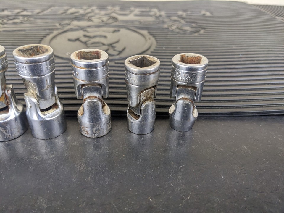 #bg239 Snap On Tools 3/8" Drive Universal Swivel SAE Socket Set USA | eBay