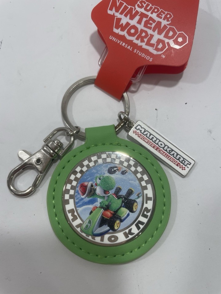 Super Nintendo World Mario Kart Yoshi Keychain Universal Studios New | eBay