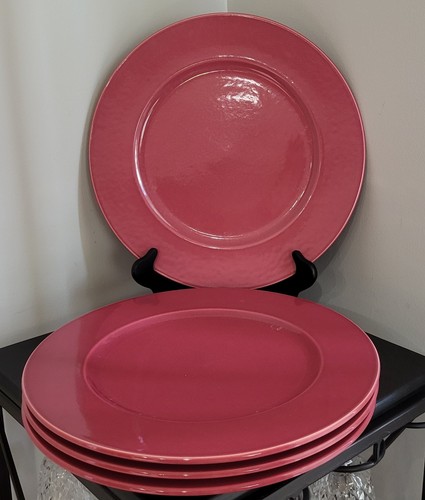 Lenox Casual Colors Pink Large Dinner Plates (Set of 4) Made in Italy ...