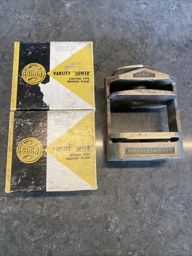 Vintage Hanau Dental Denture Brass Flask Press Upper Lower Molds ...