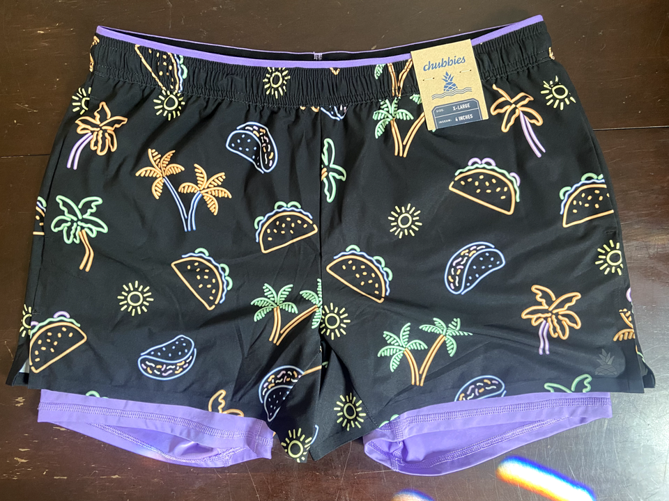 Chubbies 4-inch Taco Lined Ultimate Training Shorts | eBay