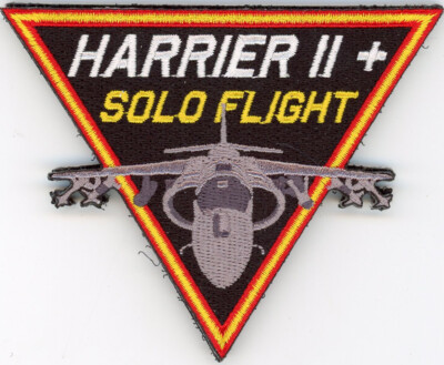 PATCH SPAIN NAVY 9th SQDN AV-8B HARRIER II SOLO FLIGHT VEL BACK | eBay