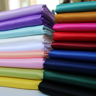 1 yard*150cm Heavy bridal wedding satin fabric polyester matt sateen ...