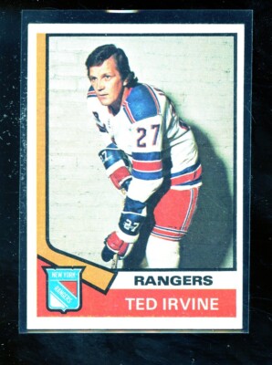 1974-75 TOPPS #264 TED IRVINE RANGERS NRMINT E022544 | eBay