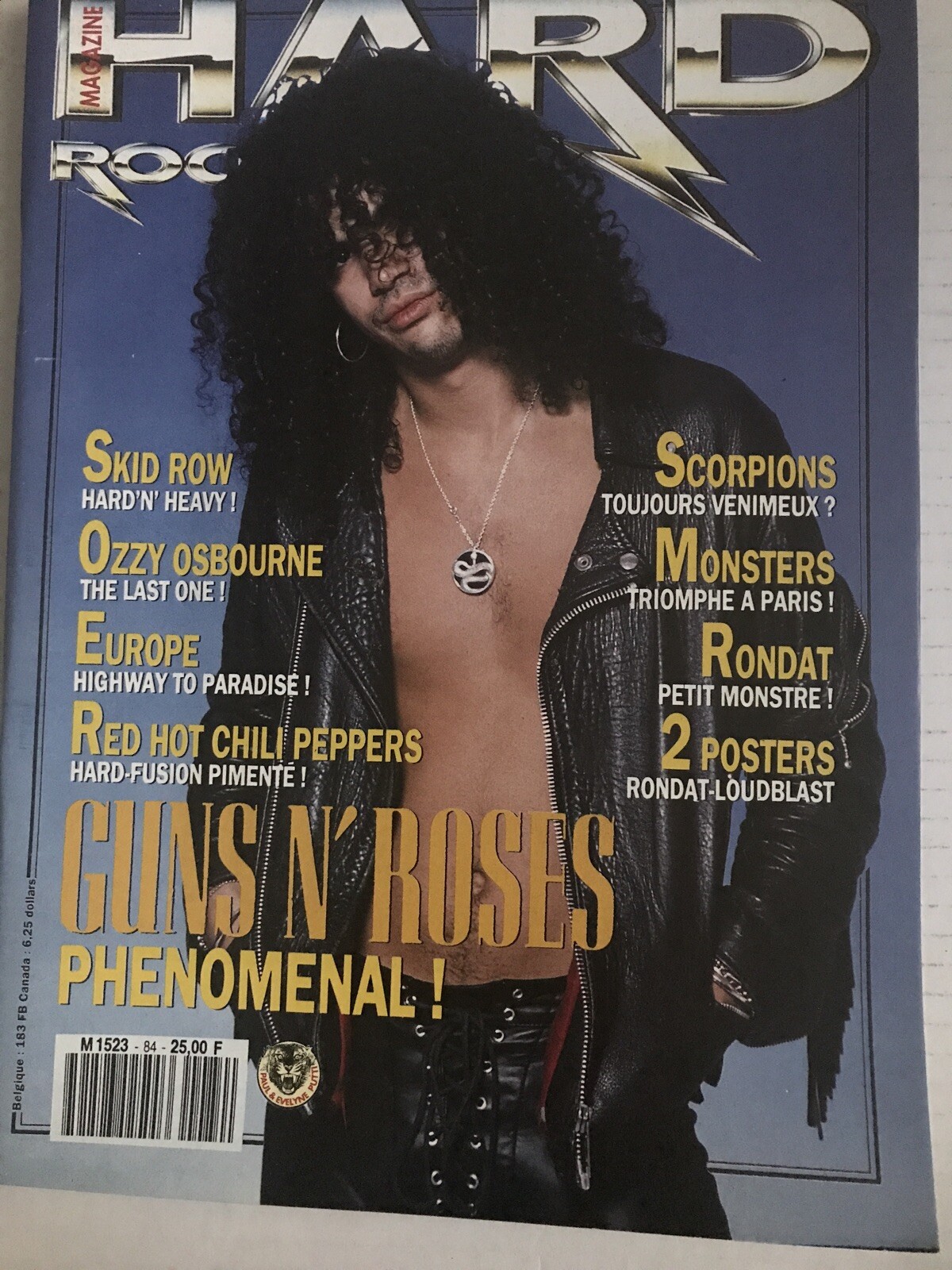 HARD ROCK MAGAZINE-FRANCE GUNS N ROSES-OZZY-RED HOT CHILI SCORPIONS ...