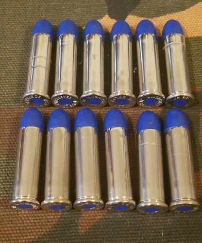 38 SPECIAL SNAP CAPS SET OF 12, BLUE AND NICKEL, REAL 125gr WEIGHT ...