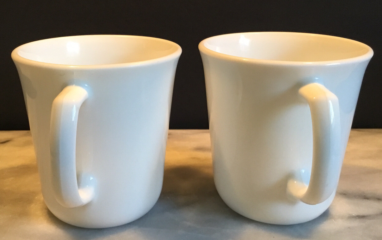 Vintage CORNING Coffee Mug Tea Cup White Set Of 2 | eBay