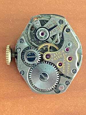 VINTAGE LADIES LATHIN WRIST WATCH MOVEMENT, RUNS , CAN'T SET TIME | eBay