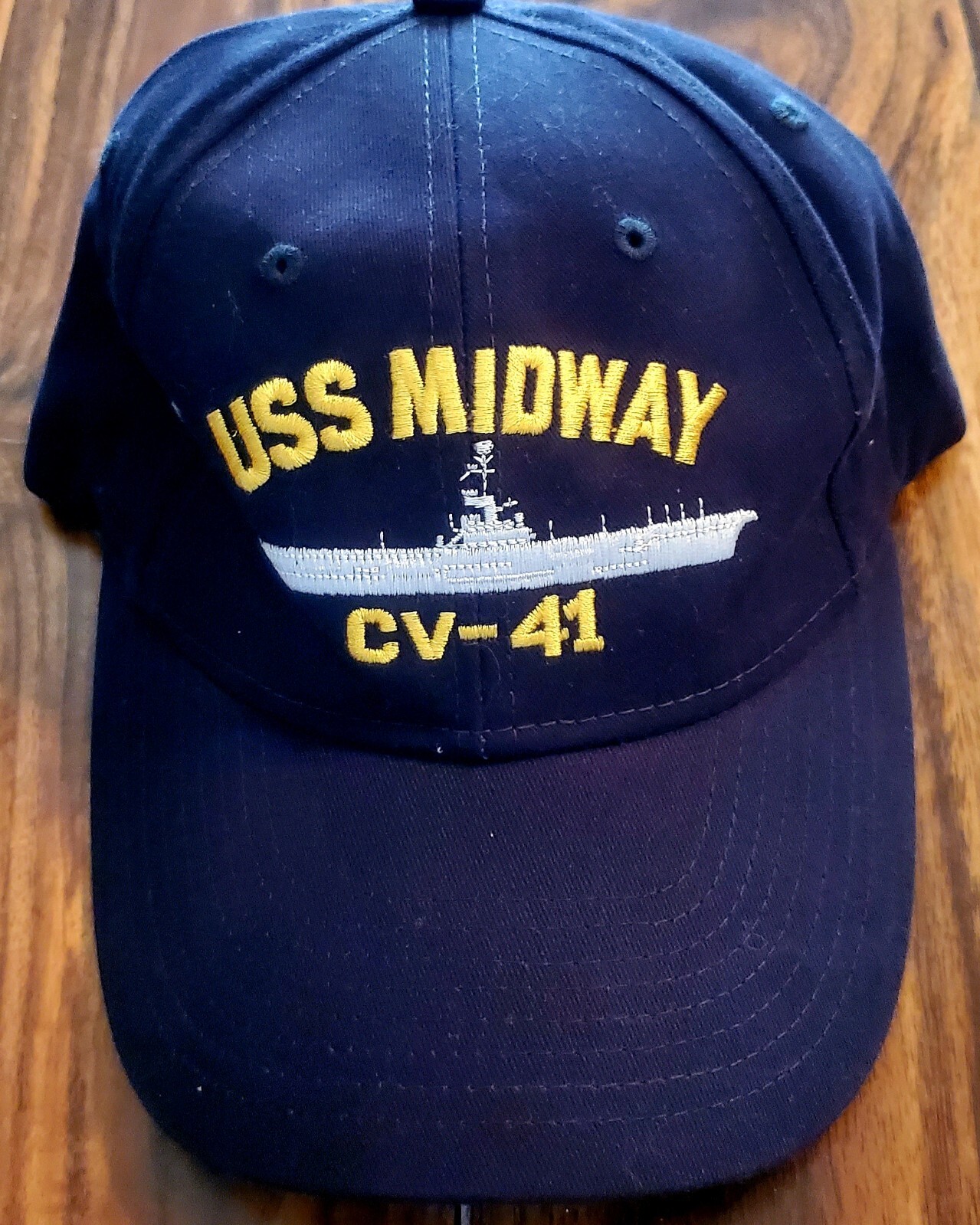 USS MIDWAY CV-41 NAVY SHIP HAT SNAPBACK BALL CAP ONE… - Gem
