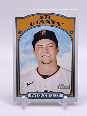 Patrick Bailey 2021 Topps Heritage Minors #80 San Francisco Giants | eBay