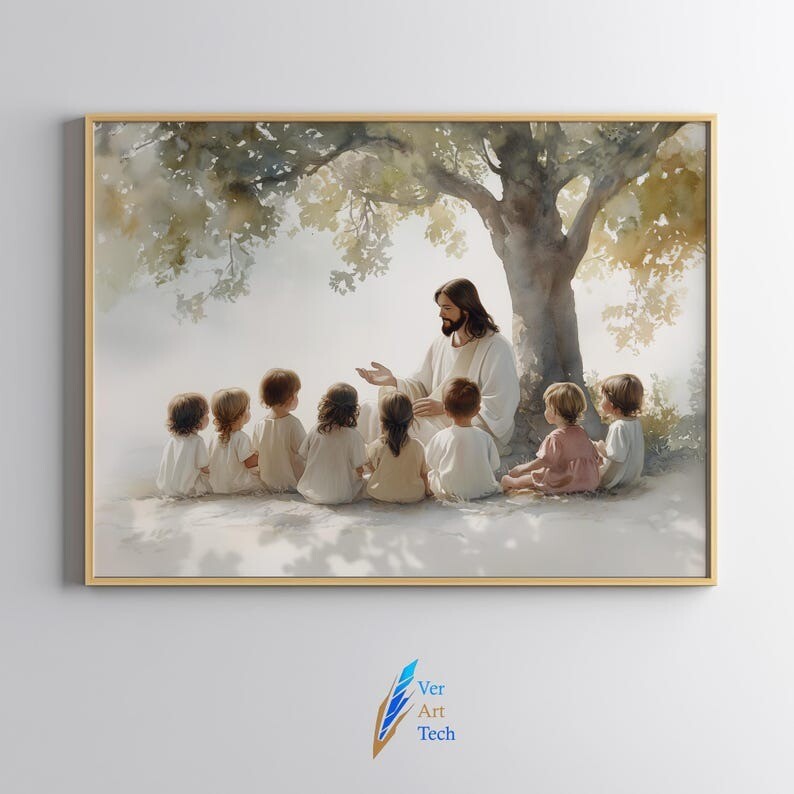 Jesus Christ With Children In Heaven CHILD'S KEY OF HEAVEN PRAYER