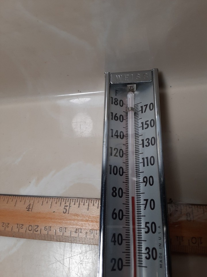 WEISS Instruments Chrome Vari-Angle Industrial Thermometer w/ 3.5" Stem ...