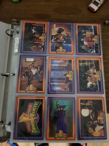 1994 Mighty Morphin Power Rangers Card Set With Binder | eBay