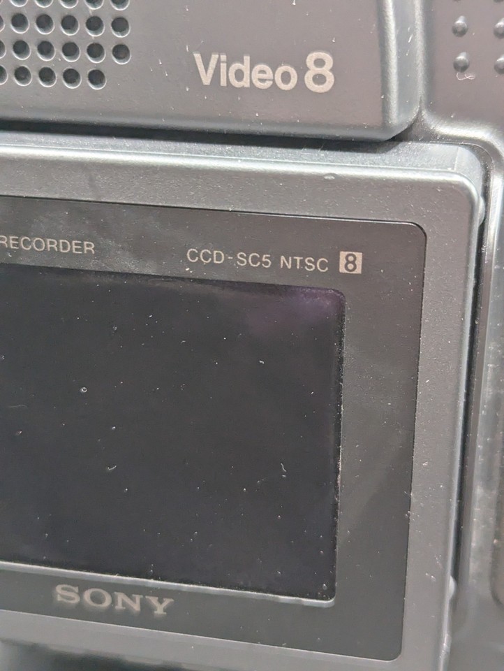 Sony CCD-SC5 Handycam 8MM Video Camcorder Made in Japan Rare - Tested ...