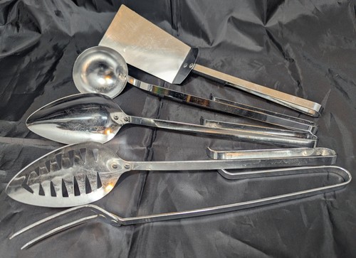 Vintage Androck Stainless Steel Utensils Hook Handle Flipper Spoons ...