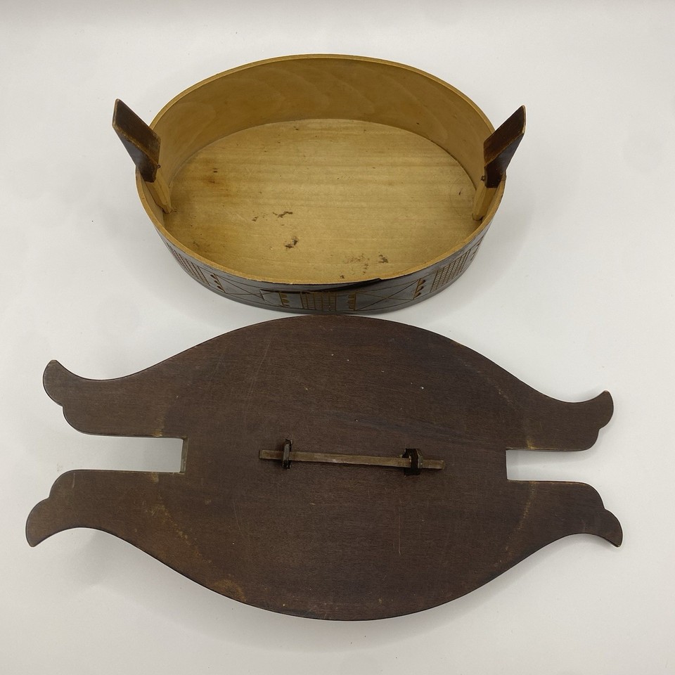 Vintage Norwegian Folk Art Bentwood Tine Box Hand Carved Lidded 8 Inch ...