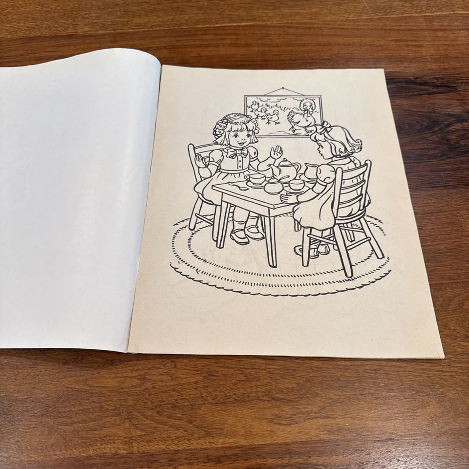 Vintage Rock - A - Bye Coloring Book Reuben H. Lilja Co. 16 Pages RARE ...